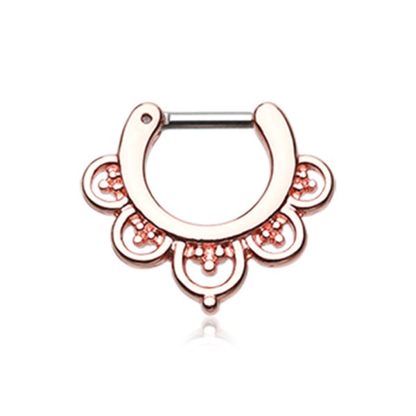 ROSE GOLD IMPERIAL SEPTUM CLICKER RING | The Jewellery People